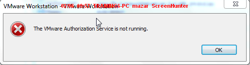 the VMware Authorization service not running | DBA